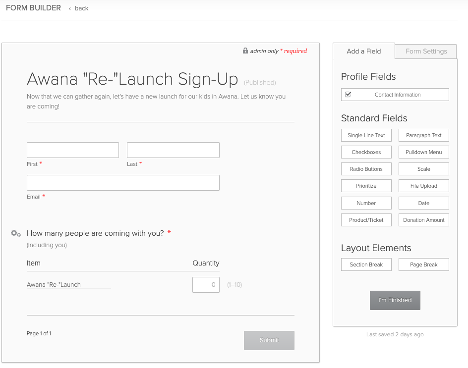 Learning about Forms