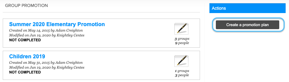 How to Use Group Promotion