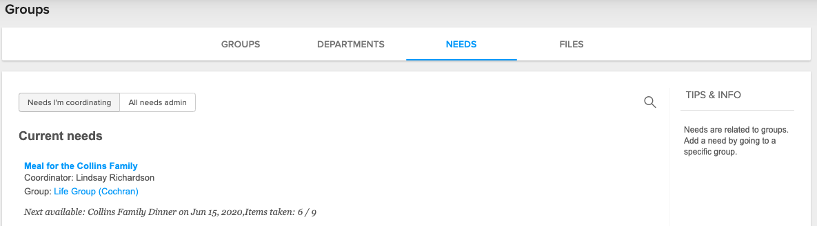 How to Delete a Need