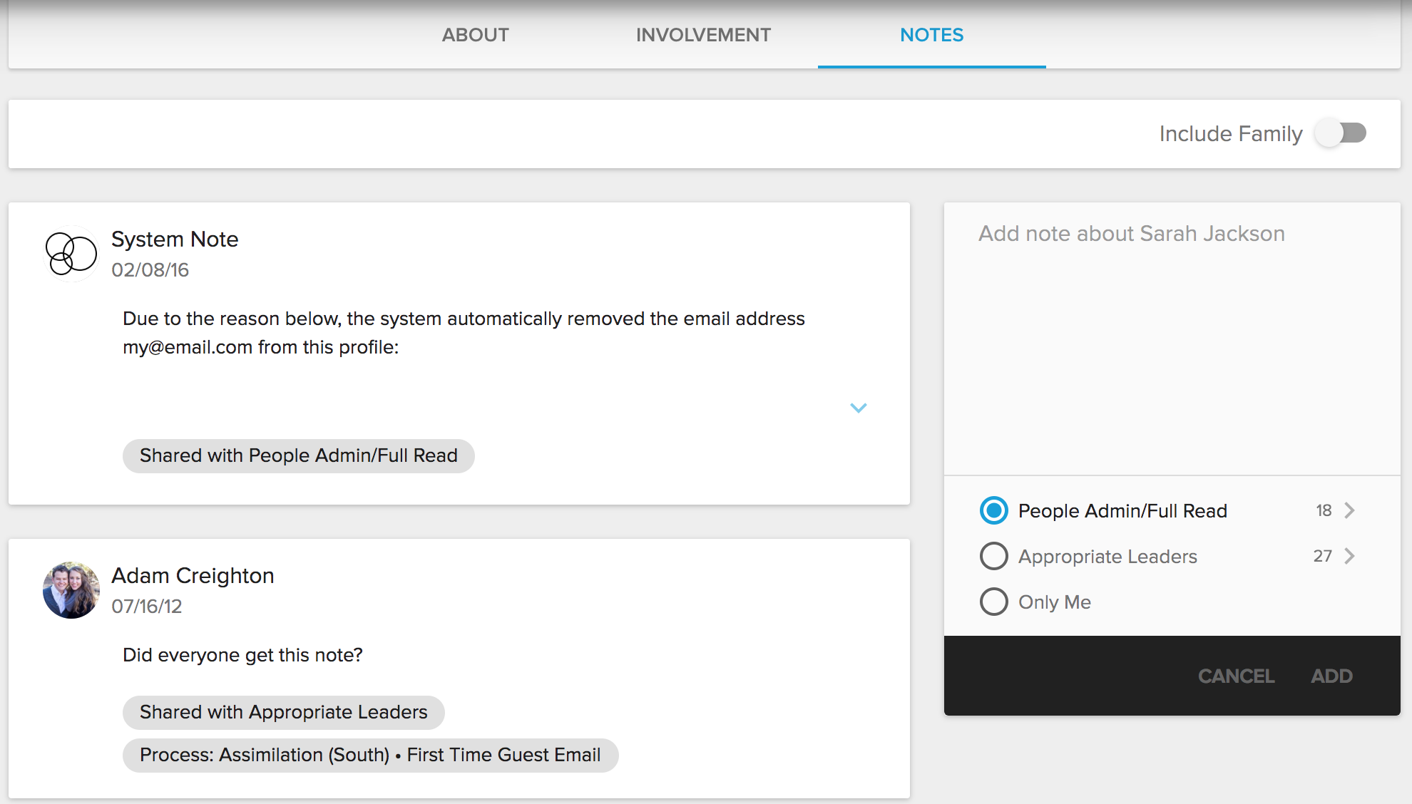 How to Create or Edit Profile Notes