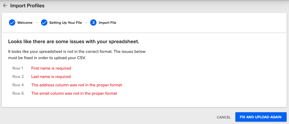 How to Import People Profiles
