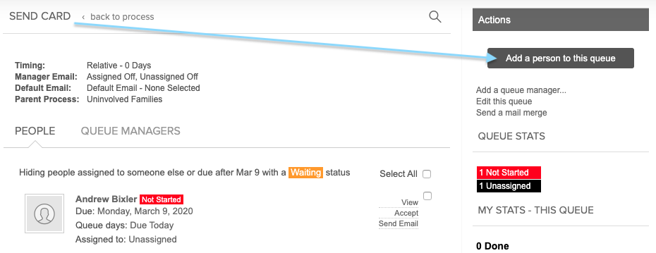 How to Add Profiles to a Process Queue