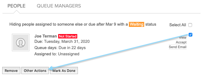 How to Add Profiles to a Process Queue