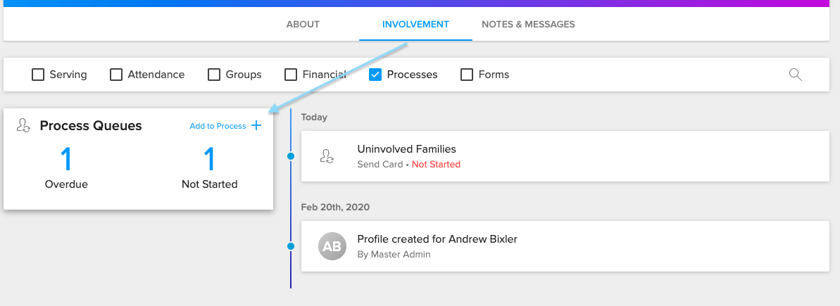 How to Add Profiles to a Process Queue