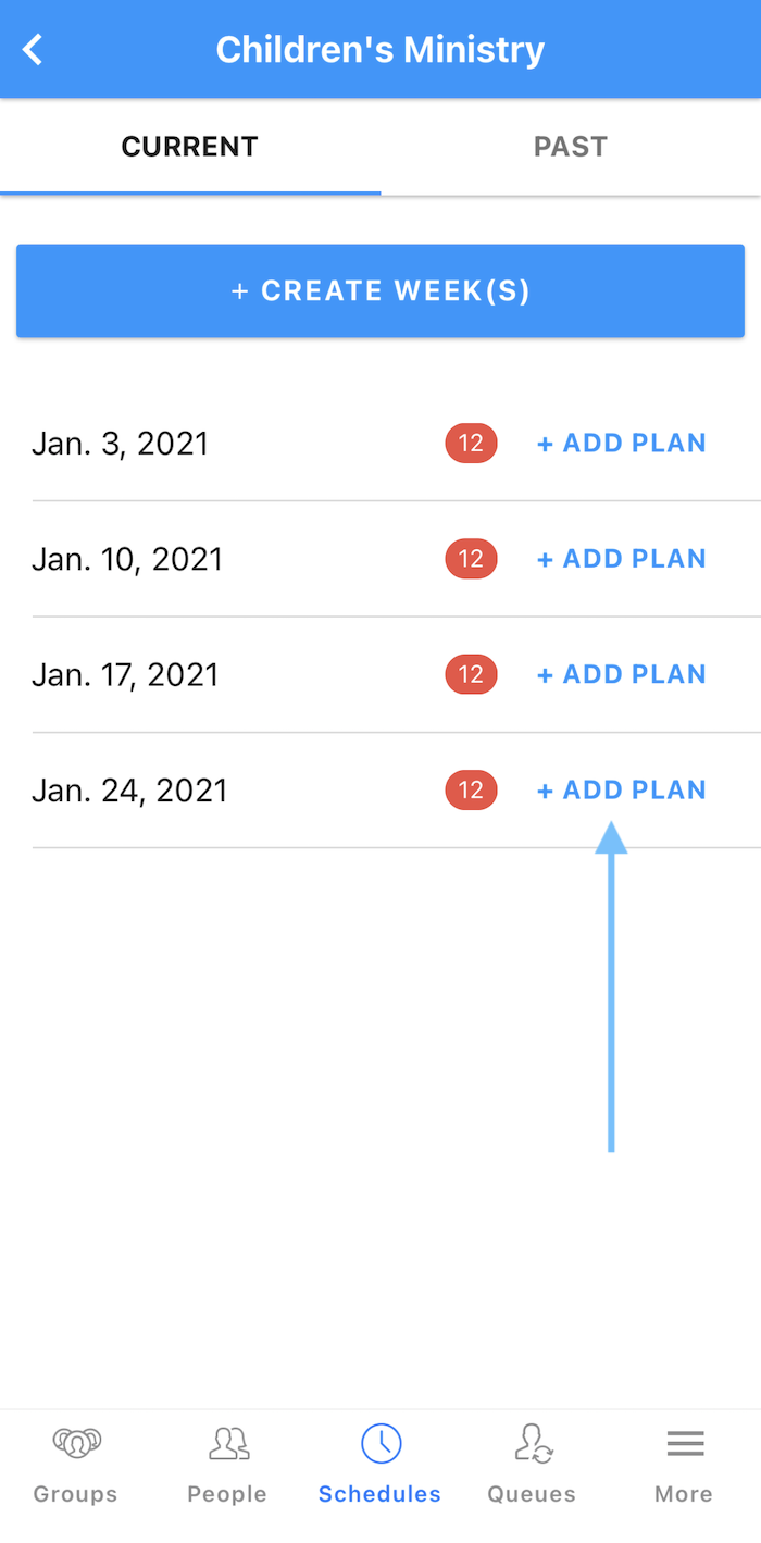 How to Add a Service Plan to a Schedule