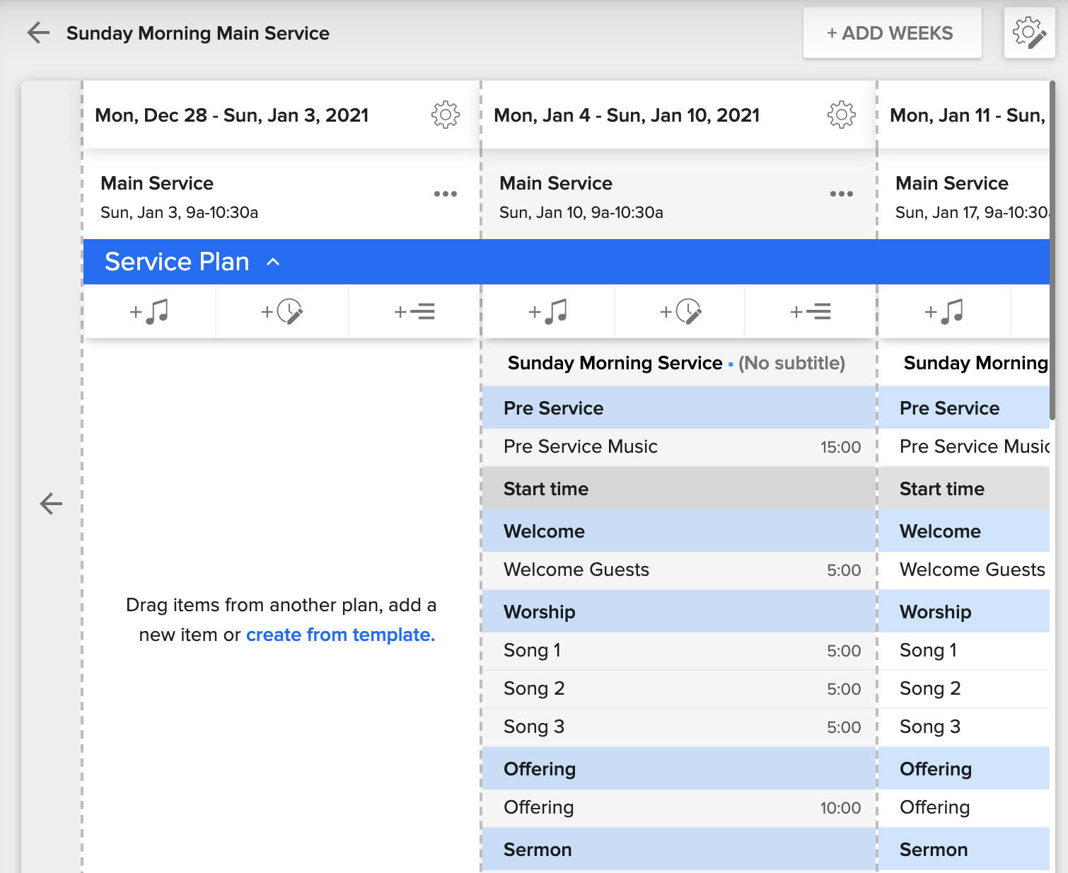 How to Add a Service Plan to a Schedule