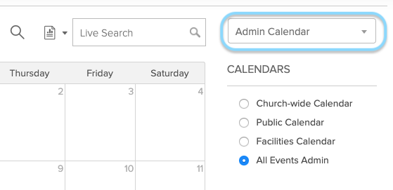 How to View and Search Calendars
