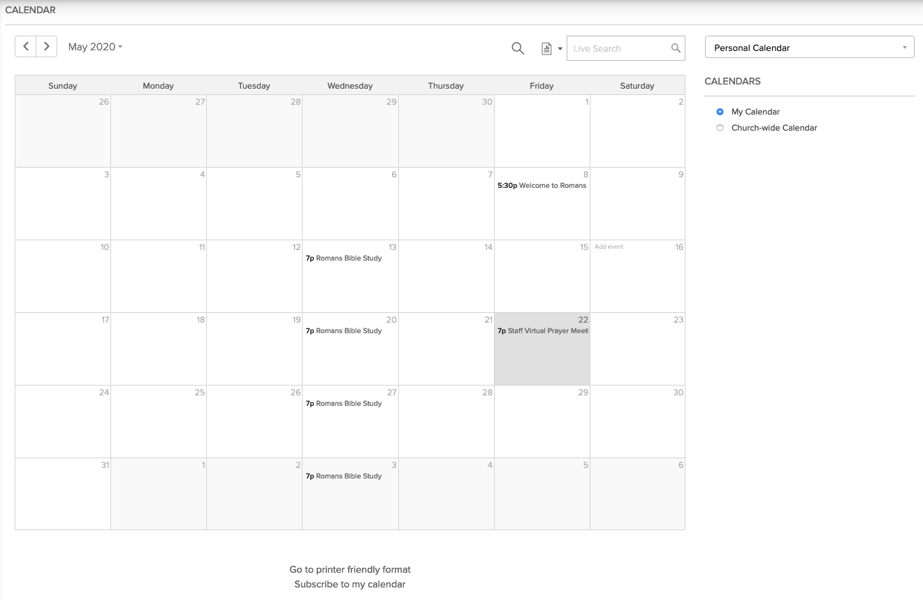 How to Subscribe to a Calendar