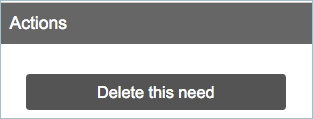How to Delete a Need