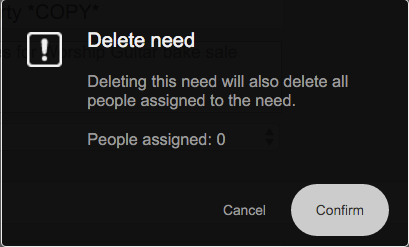 How to Delete a Need