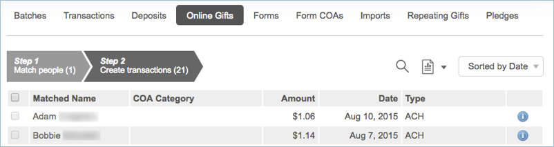 How to Process Online Gifts