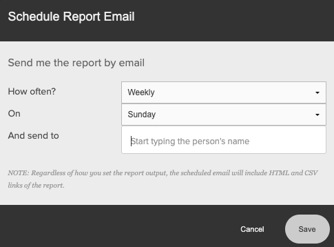 How to Schedule a Report
