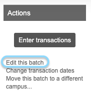 How to Edit and Delete a Batch