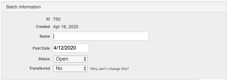 How to Create Batches