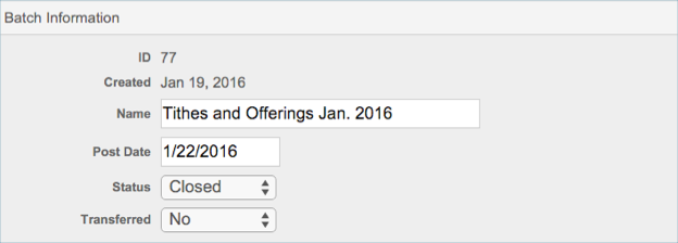 How to Create Batches